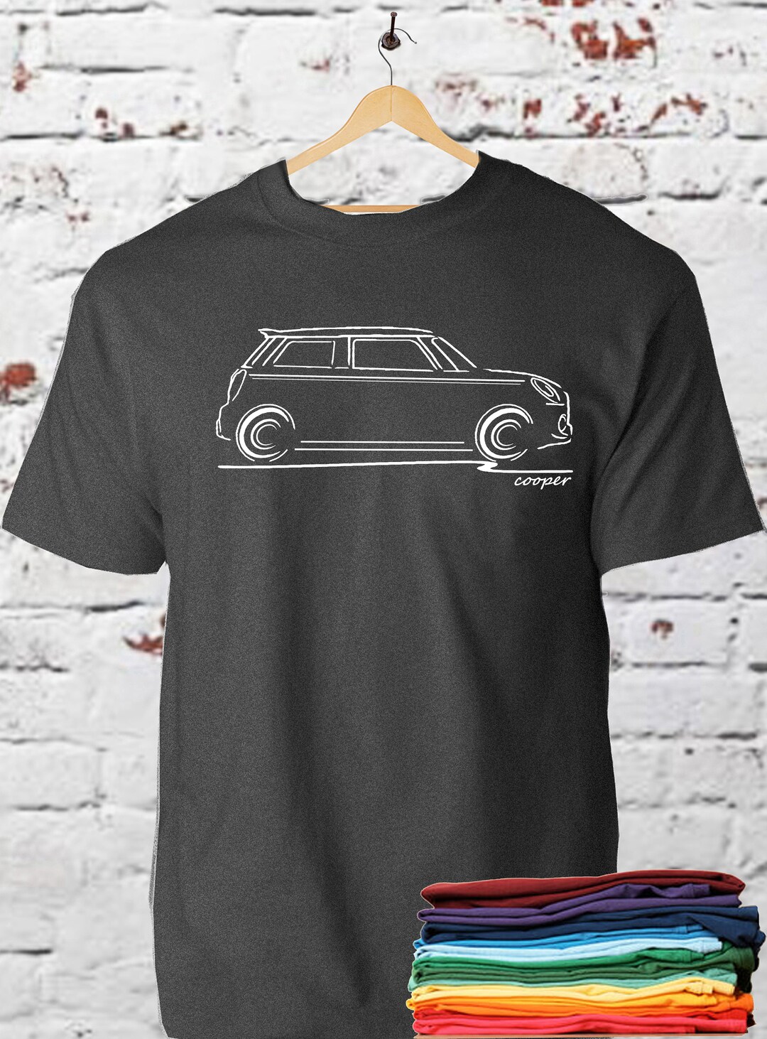 Mini Cooper T Shirt. Original Art Sketch Gift Present BMW - Etsy