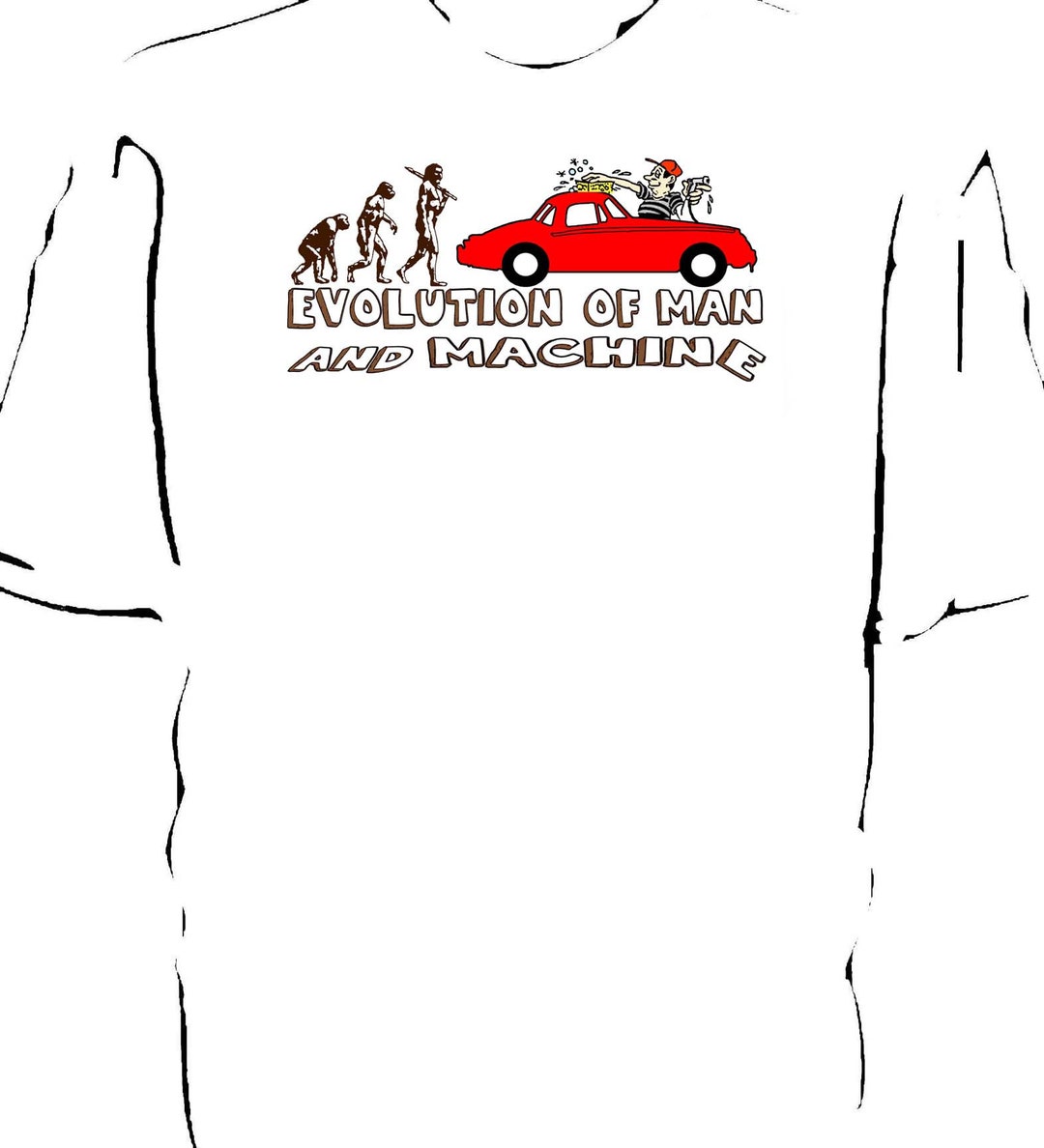 MGA Coupe. Evolution of Man Carwash Humour T-shirt Tee Shirt - Etsy