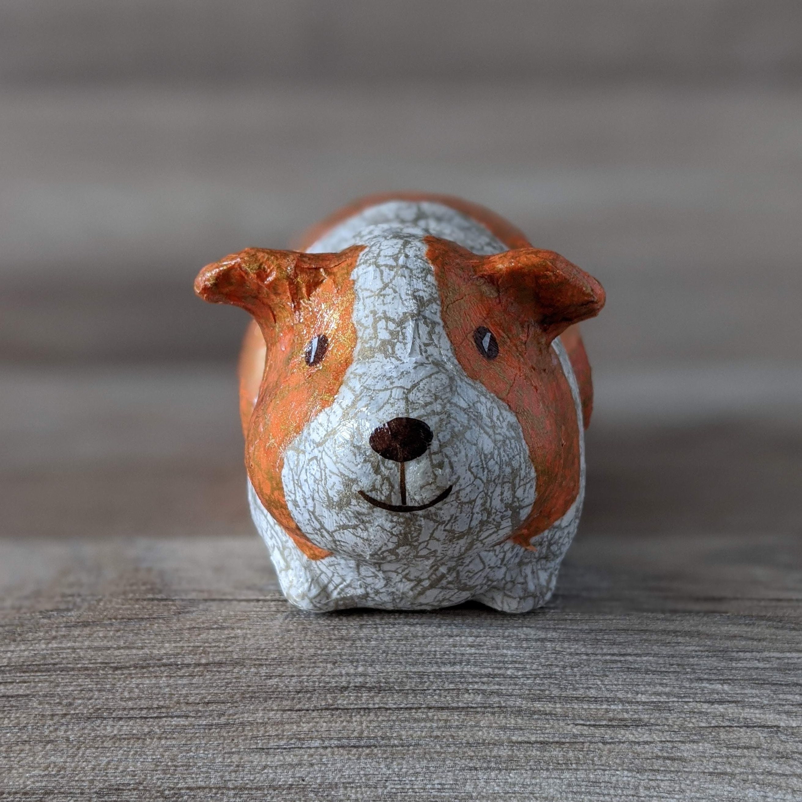Decopatch a Ceramic Guinea Pig Ornament Craft Kit (ginger & White ...