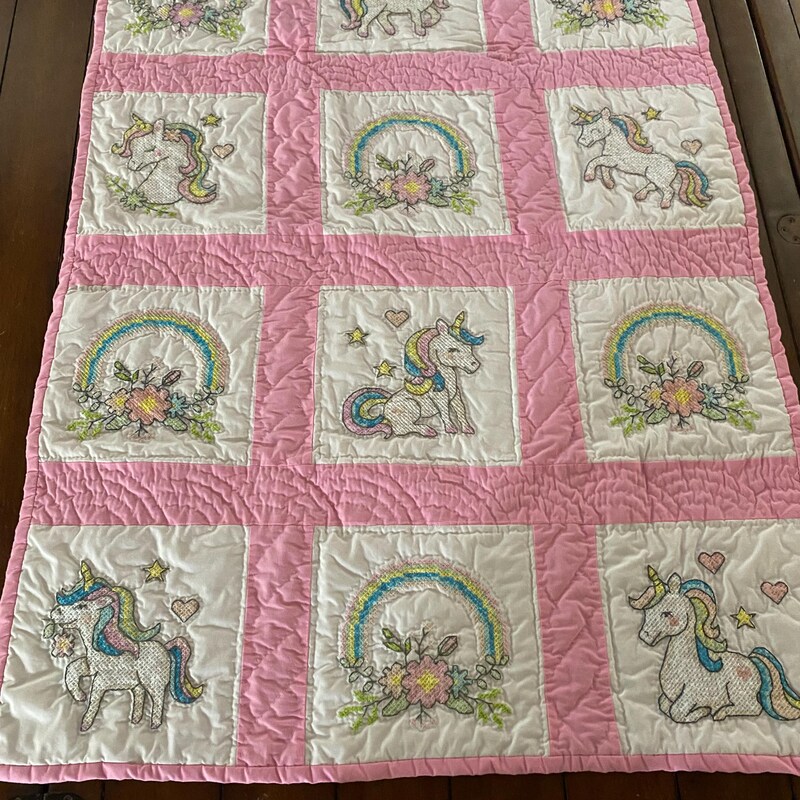 Unicorn Quilt - Etsy