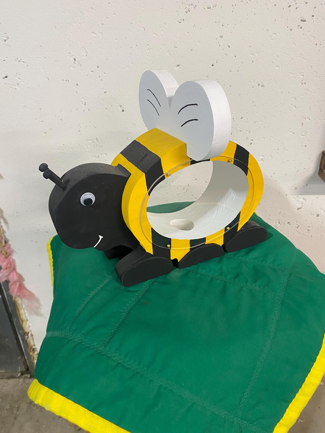 Buzzy Bee Wooden Piggy Bank - Etsy