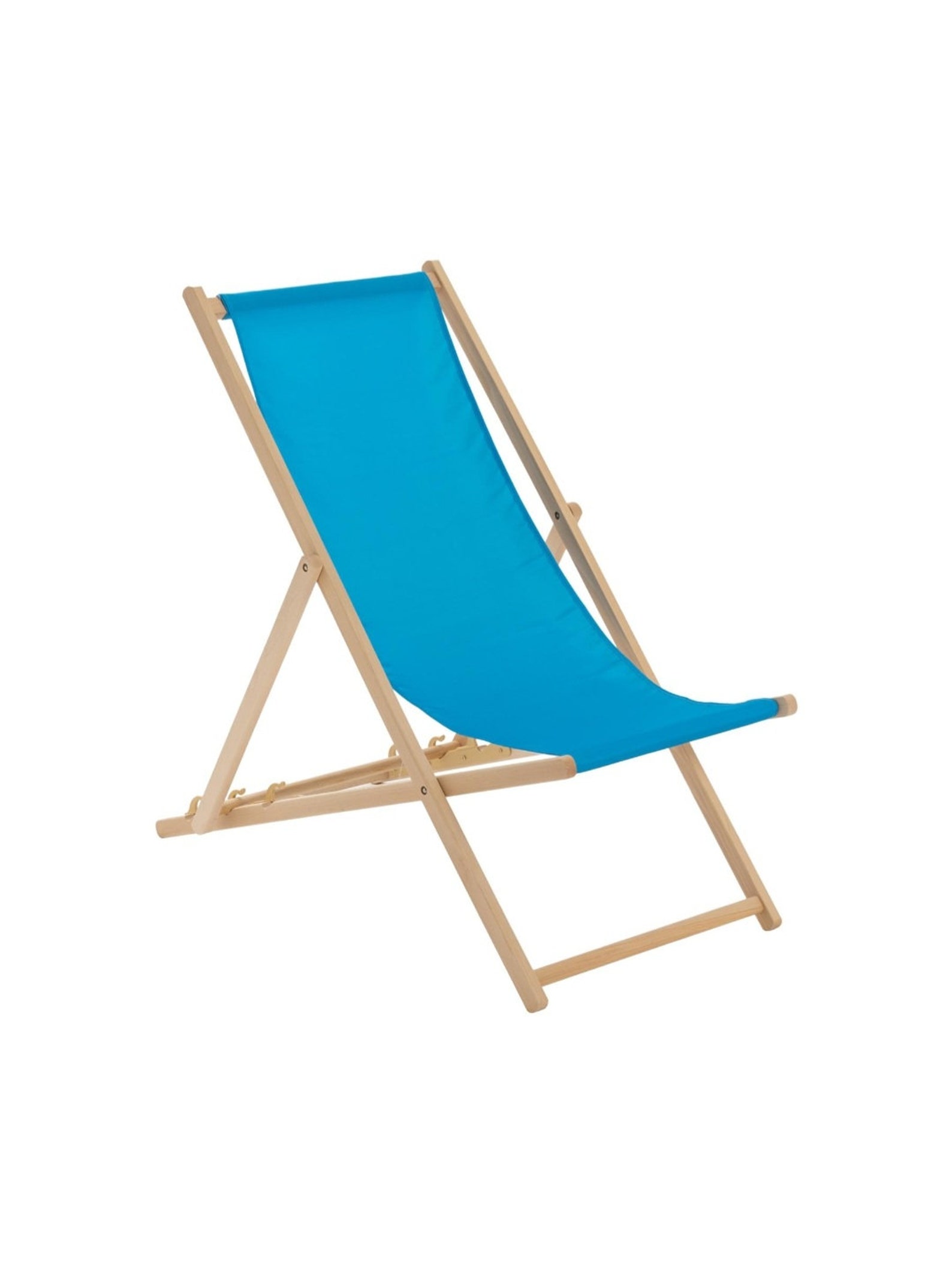 Wooden Deck Chair Folding Sun Lounger Deckchair Garden Beach Seaside ...