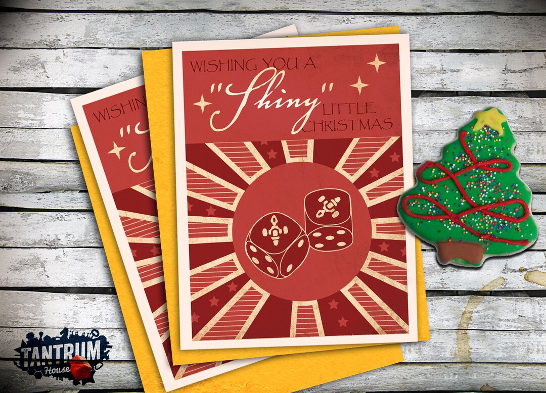Board Game "shiny" Christmas Card - Etsy