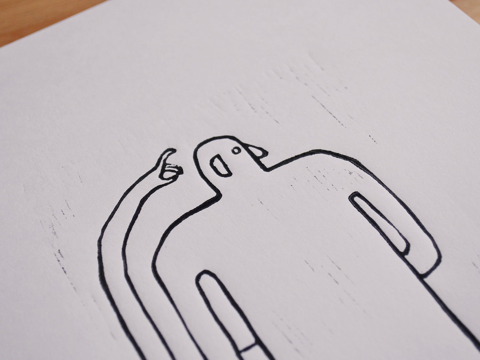 Person 1 · Original Linocut · Limited Edition - Etsy