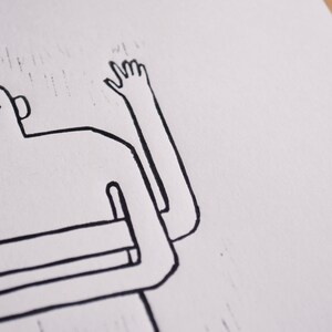 Person 3 Original Linocut Limited Edition - Etsy