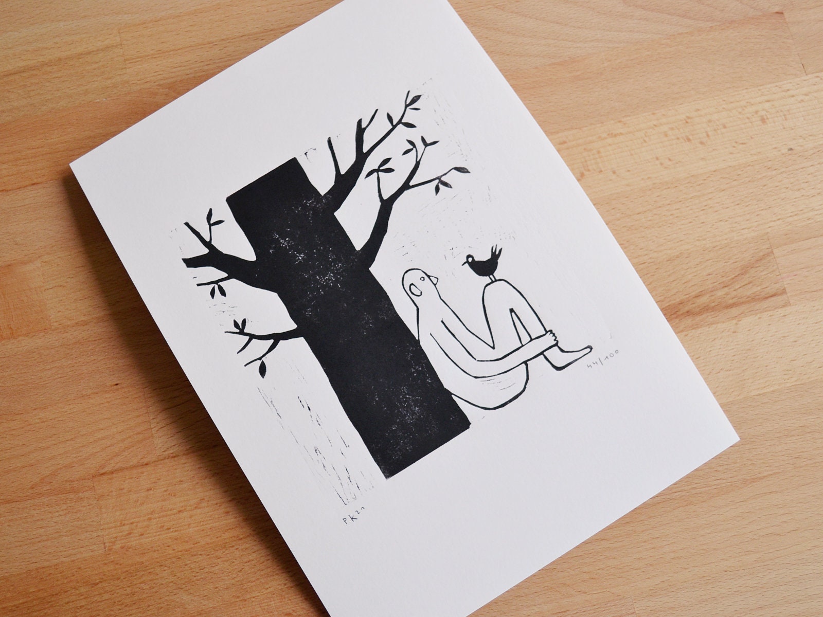 Person 6 · Original Linocut · Limited Edition · Art · Print - Etsy