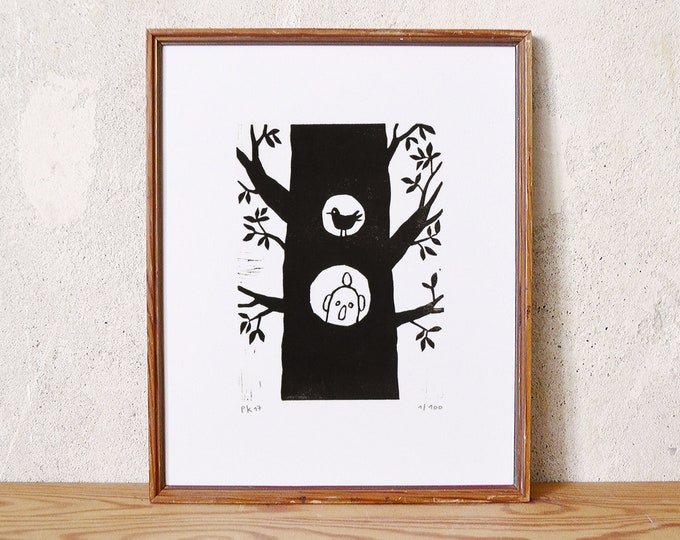 Person 5 Original Linocut Limited Edition - Etsy