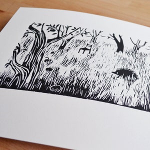 Late Summer Original Linocut Limited Edition - Etsy