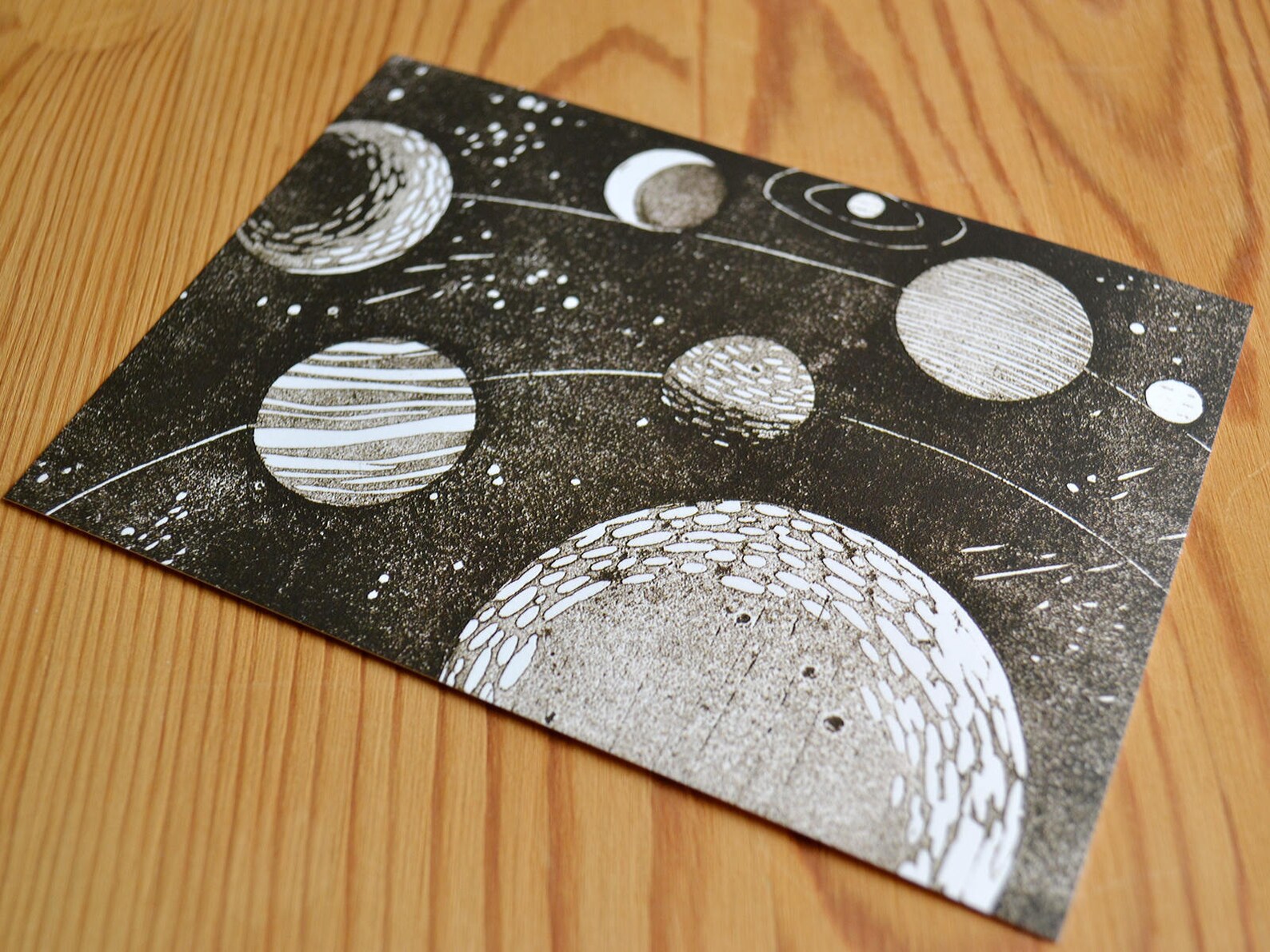 Postcard Set of 4 stars and Planets | Etsy Ireland