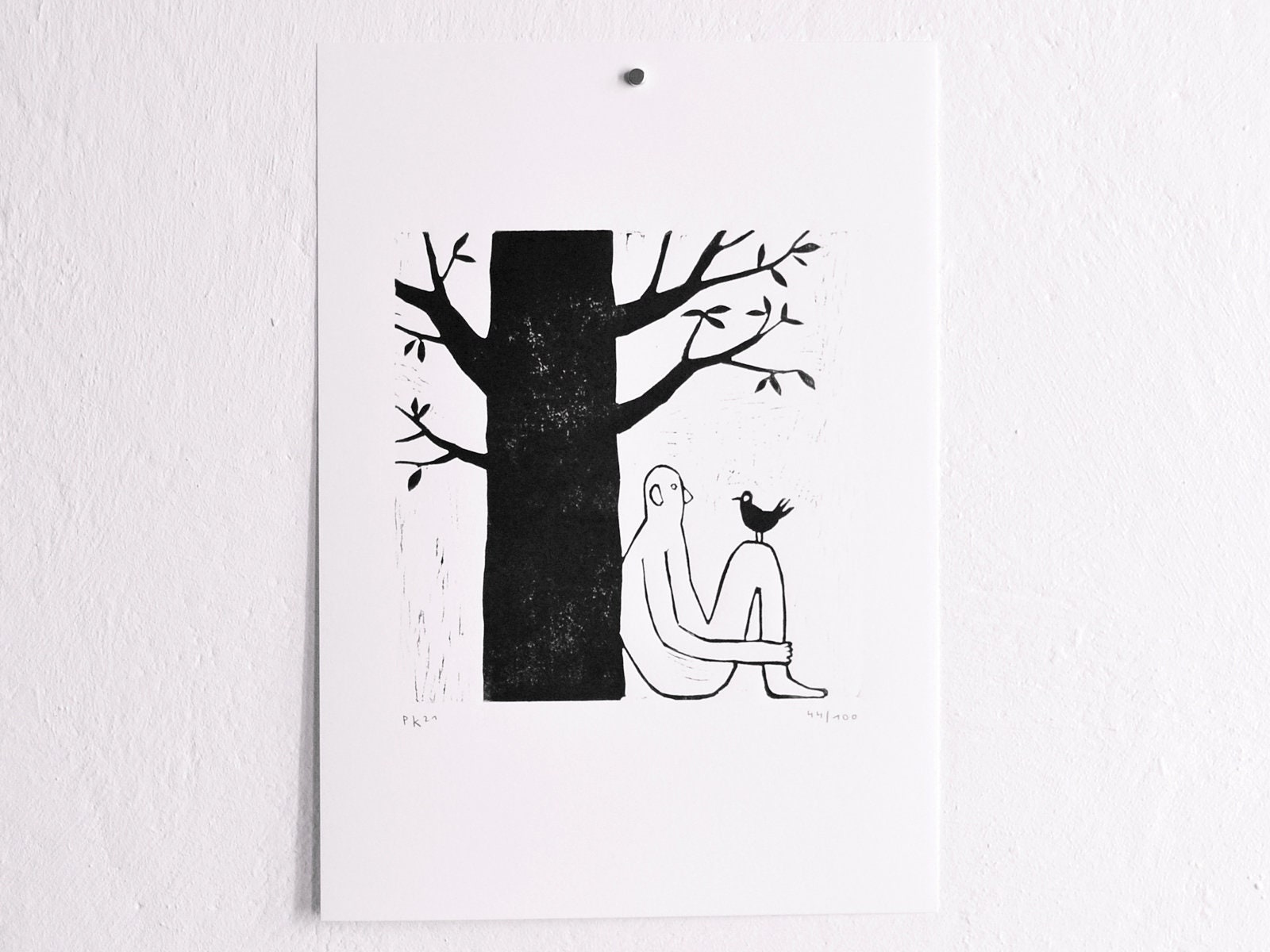 Person 6 · Original Linocut · Limited Edition · Art · Print - Etsy