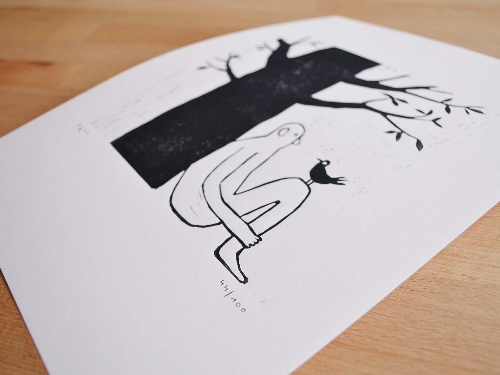 Person 6 · Original Linocut · Limited Edition · Art · Print - Etsy