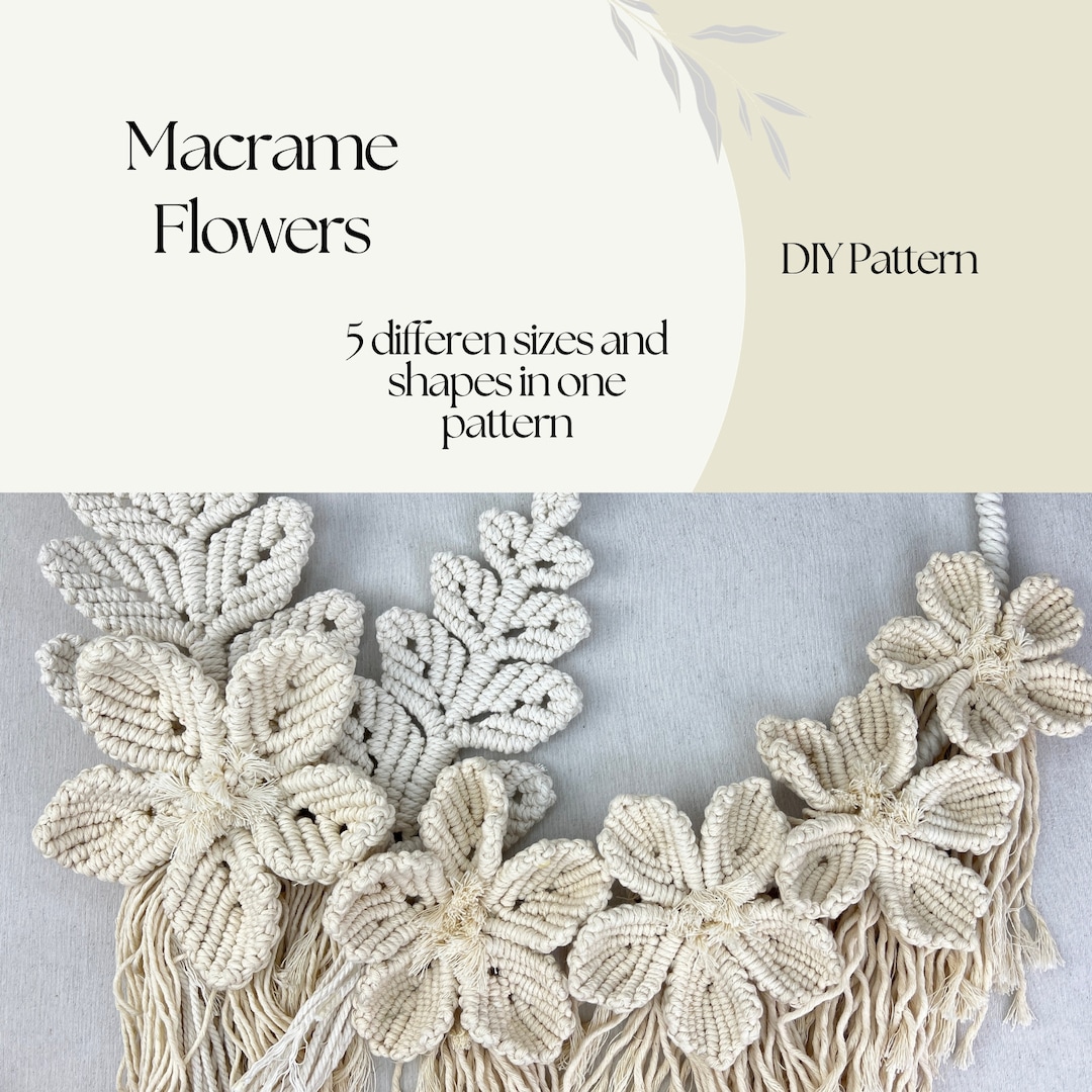 Complete Macrame Flower Pattern Guide Create 5 Different Sizes And