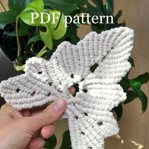 Macrame Lace BEGINNER Pattern Tutorial PDF Pattern Step by - Etsy