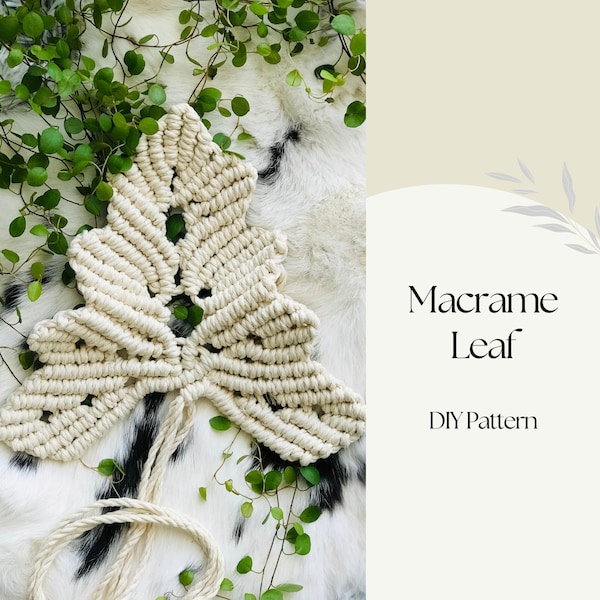 Macrame Leaves - Etsy