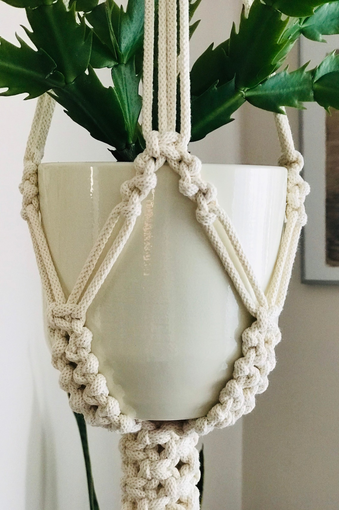 Triple Macrame Plant Hanger Pattern BEGINNER Macrame Fantasy - Etsy