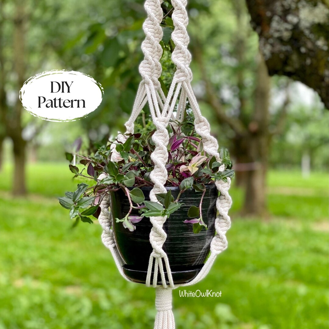 DIY Macrame Plant Hanger Pattern PDF. Beginner's How-to Ebook!instant ...