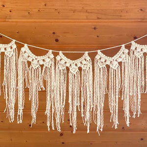 Macrame Garland PDF Pattern, Macrame Wall Hanging Tutorial, Step by ...