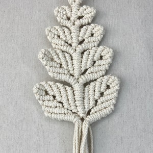 DIY Macrame Branch With Leaves, Macrame Vine PDF Pattern, Macramé ...