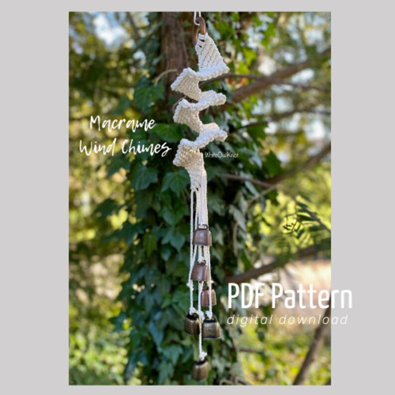 DIY Pattern Wind Chimes Macrame Spiral Wind Catcher Garden - Etsy