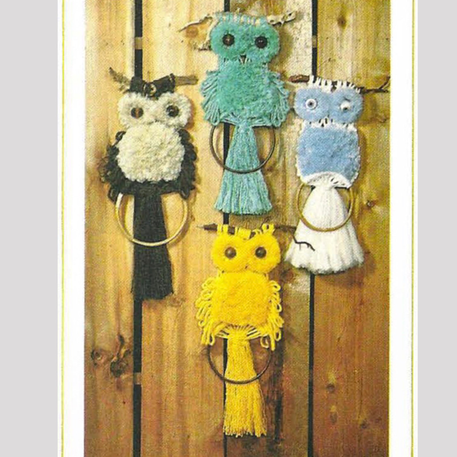 SET of 3 Patterns Macrame Owls Vintage Home Decor Macrame | Etsy