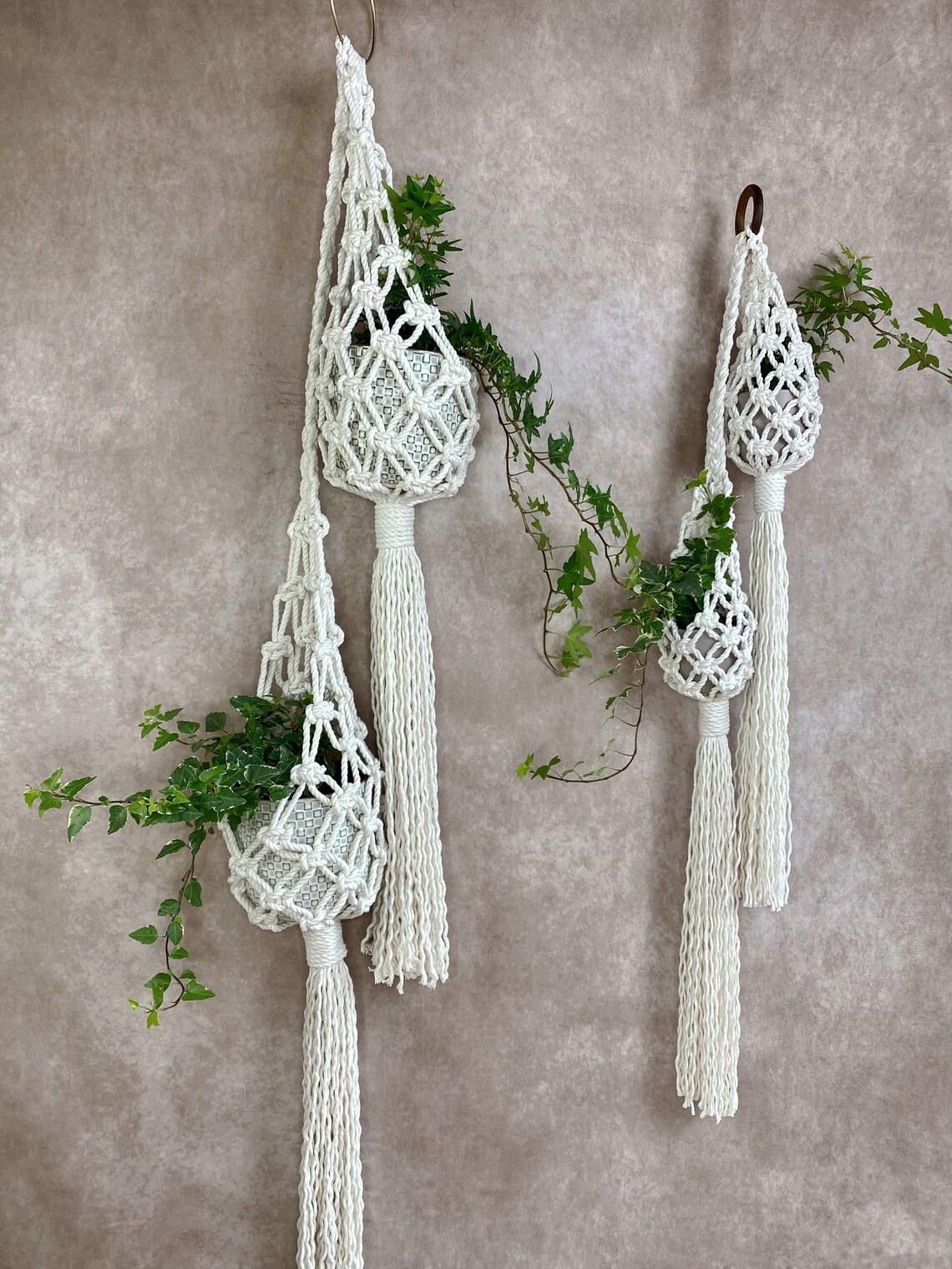 PDF Pattern Macrame Double Pod Planter Macrame Plant Hanger | Etsy