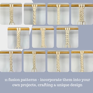 11 Macrame Braids and Bars, Fusion Macrame Patterns to Use in Your Own ...