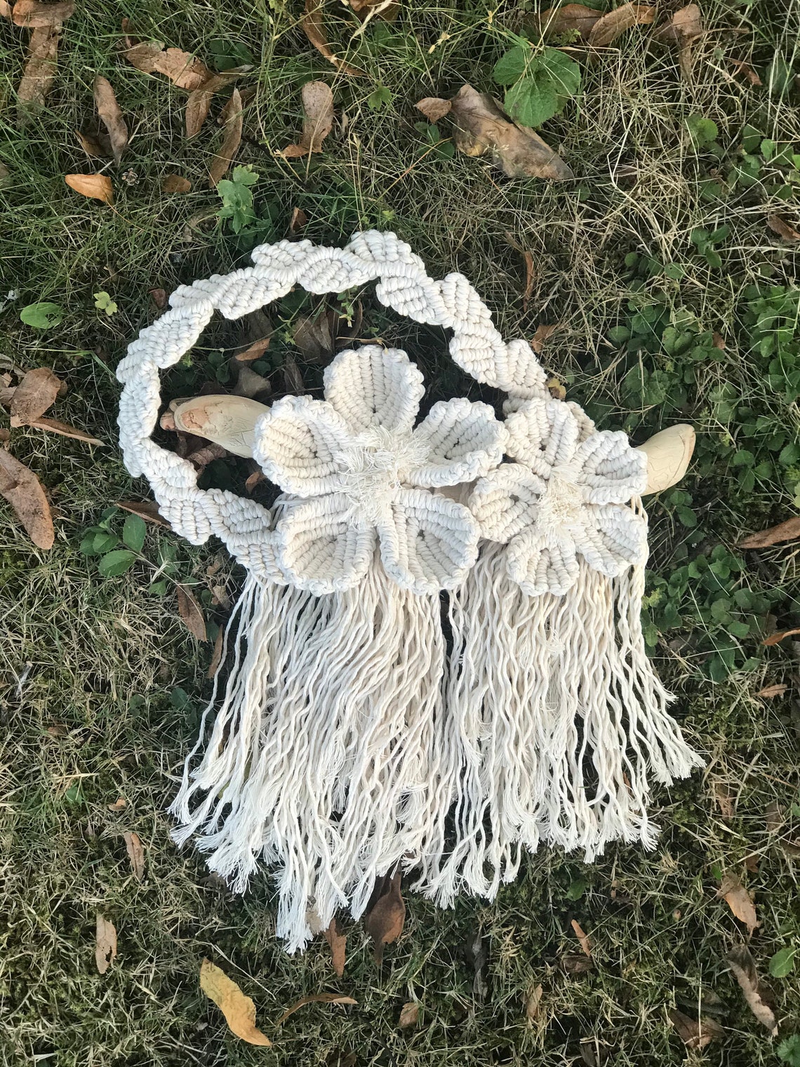 PDF Pattern Macrame Wall Hanging Macrame Flowers TutorialSet | Etsy