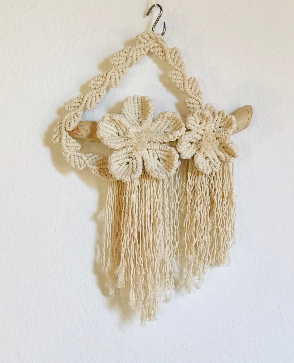 PDF Pattern Macrame Wall Hanging Macrame Flowers TutorialSet | Etsy