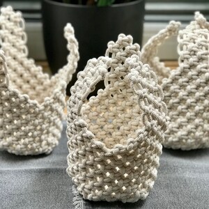 PDF Pattern Macrame Basket, Macrame Planter, Macrame Plant Hanger ...