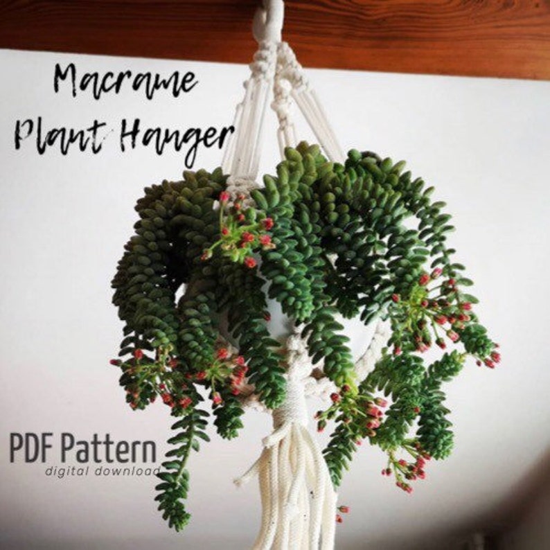 Macrame Plant Hanger PDF Pattern DIY Macrame Plant Hanger - Etsy