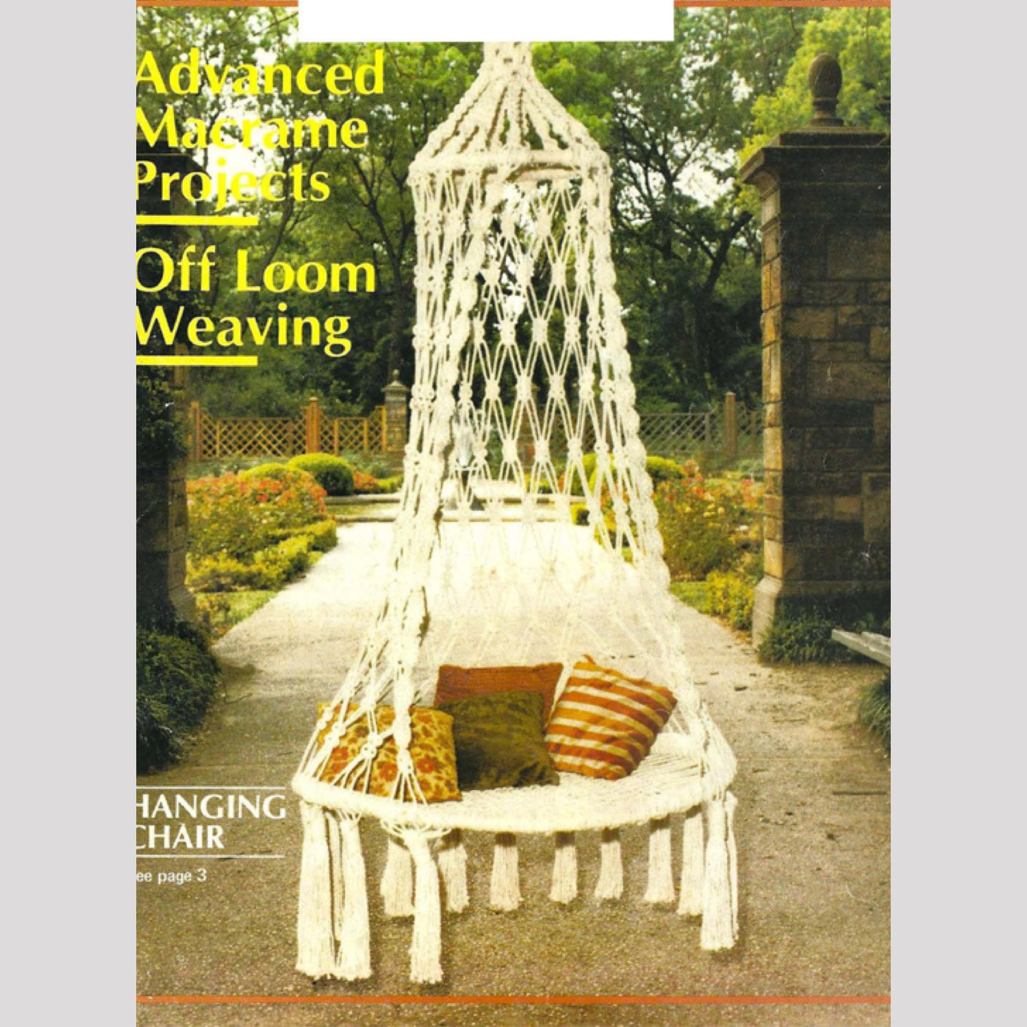 Hanging Chair PDF Pattern Vintage Home Decor Macrame Chair - Etsy