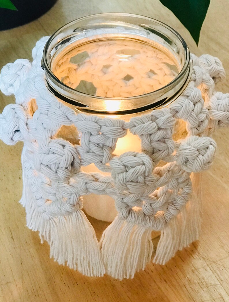 Macrame Net Jar Pattern Macrame Tutorial Macrame Hanging | Etsy