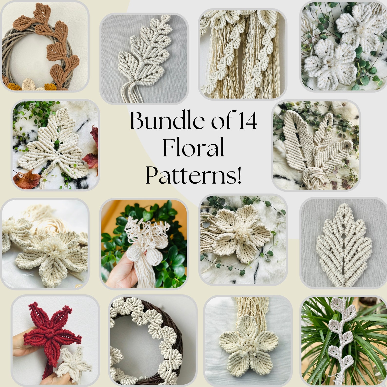 Bundle Of Floral Macrame Patterns Unlock Your Creativity With Stunning