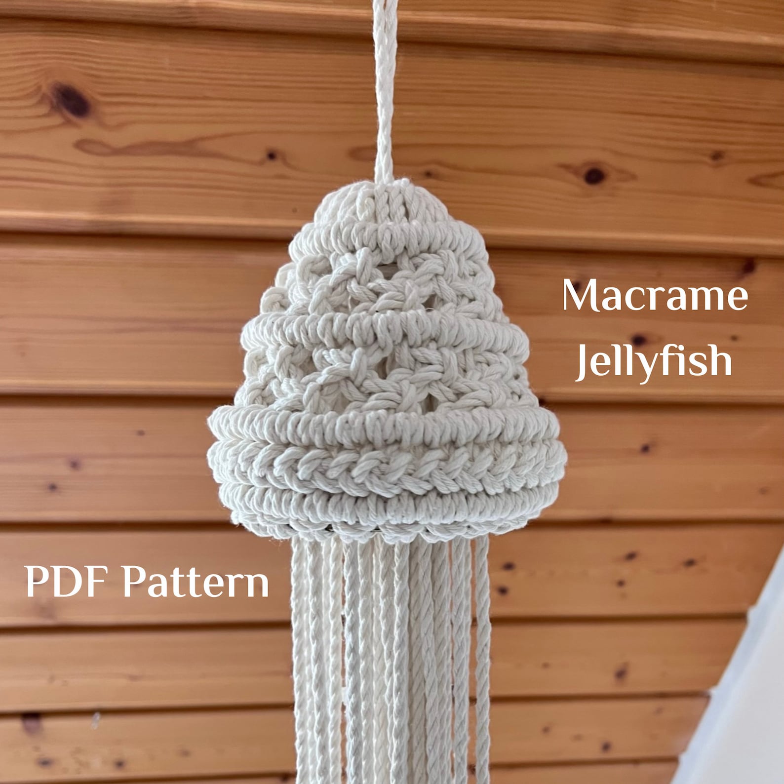 DIY Macrame Jellyfishmacrame PDF Patternstep by Step Macrame - Etsy