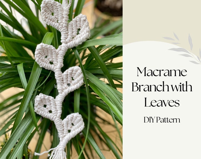 Macrame Pattern PDF, Step by Step Macrame Tutorial, Beginner Macramé ...