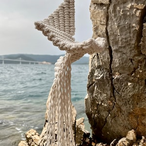 Macrame Pattern 3D Art "ocean Spirit", Beach House Decor, Coastal ...