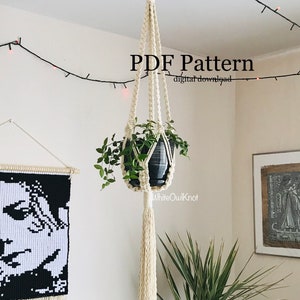 Macramé Pattern Plant Hanger Pdf, DIY Tutorial Instructions, Macrame ...
