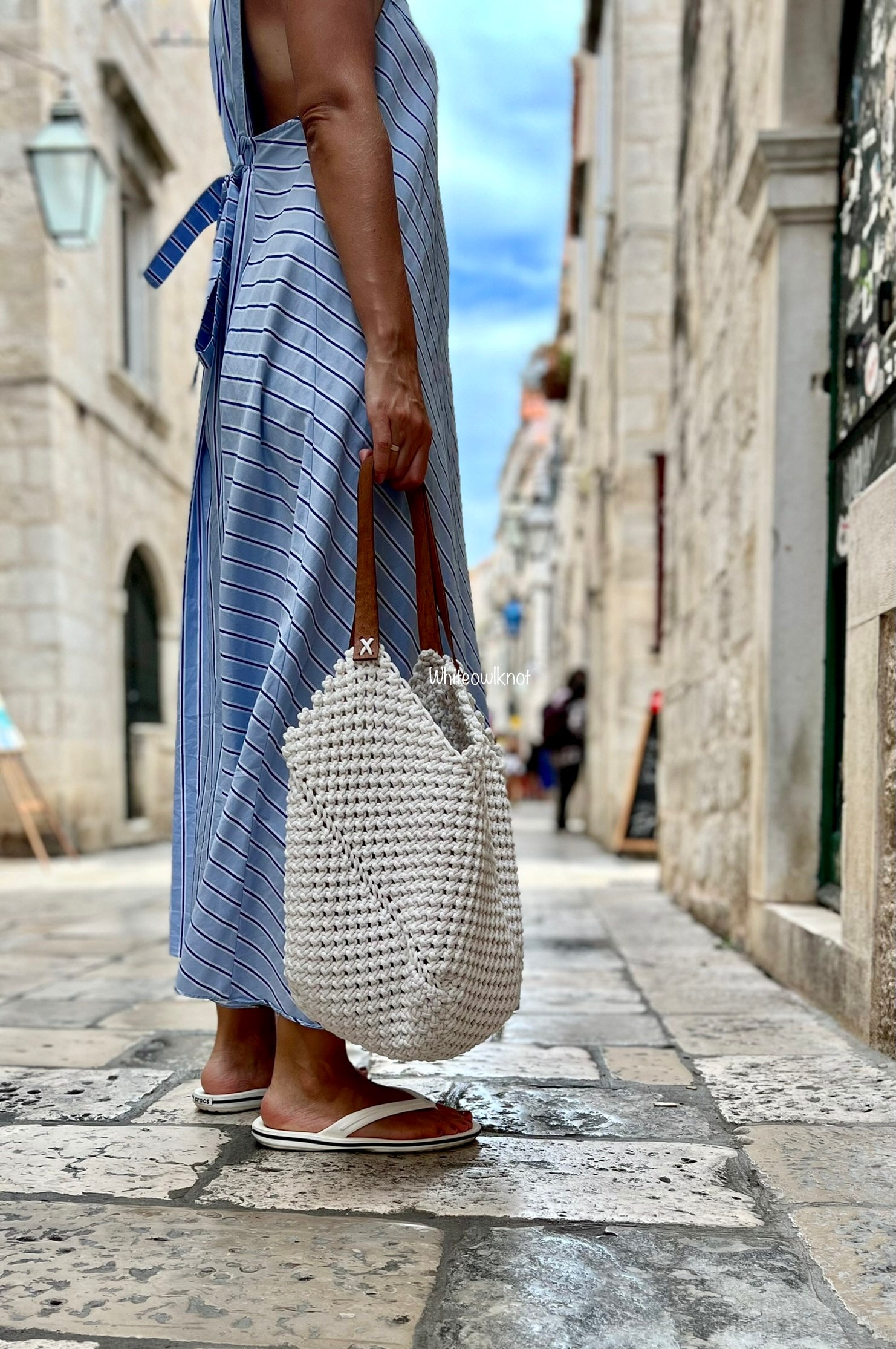 Macrame Bag PDF Pattern, DIY Macrame Boho Purse, Handbag Pattern ...
