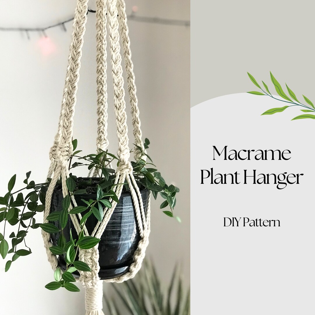 Macramé Pattern Plant Hanger Pdf, DIY Tutorial Instructions, Macrame ...
