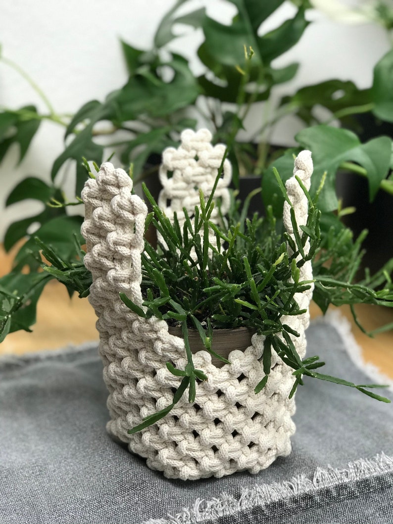 PDF Pattern Macrame Basket Macrame Planter Macrame Plant | Etsy