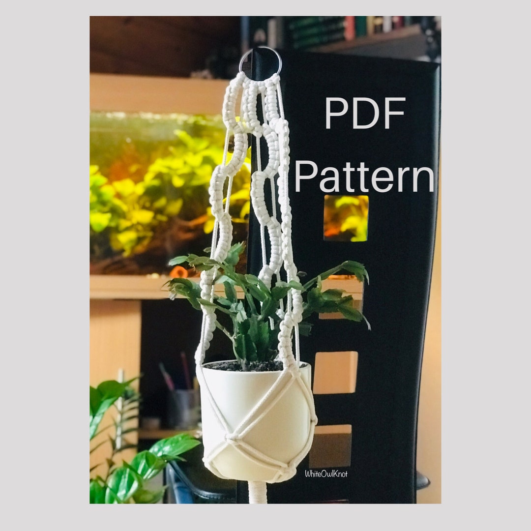 Macrame Plant Hanger PDF Pattern Macramé Pattern Beginner - Etsy
