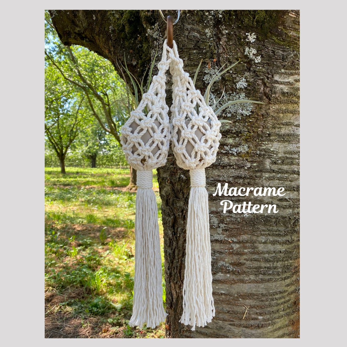 PDF Pattern Macrame Double Pod Planter Macrame Plant Hanger - Etsy