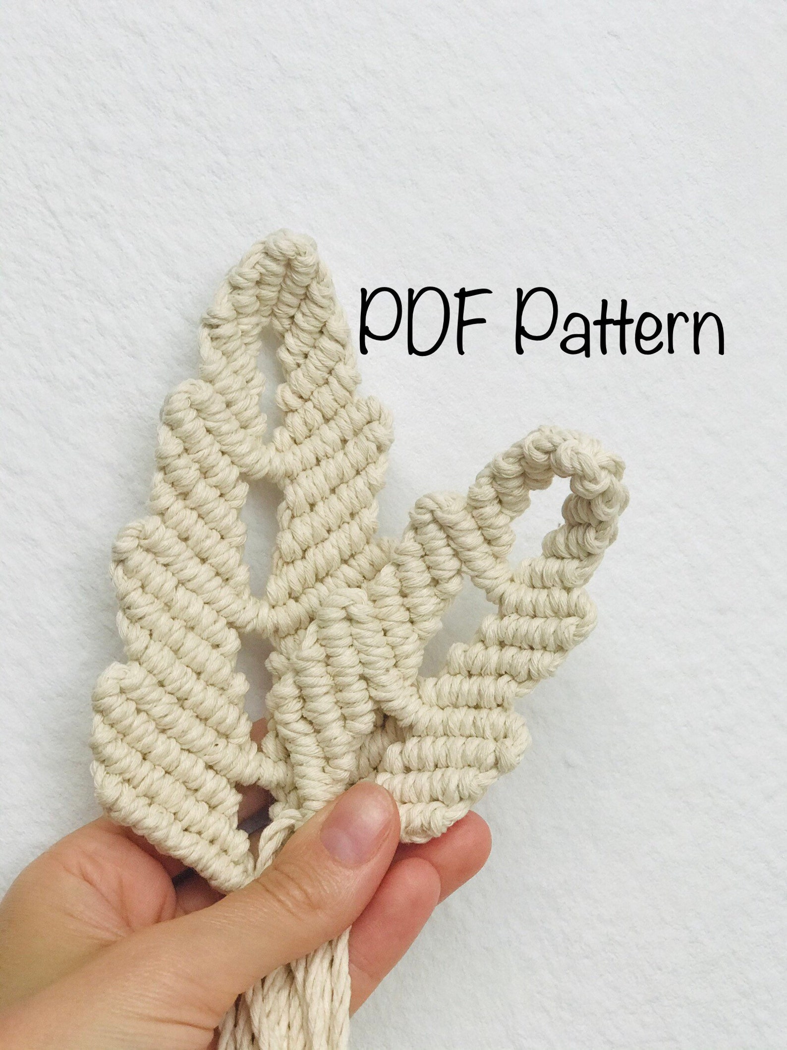 PDF Pattern Macrame Leaves Macramé Pattern BEGINNER Macrame - Etsy