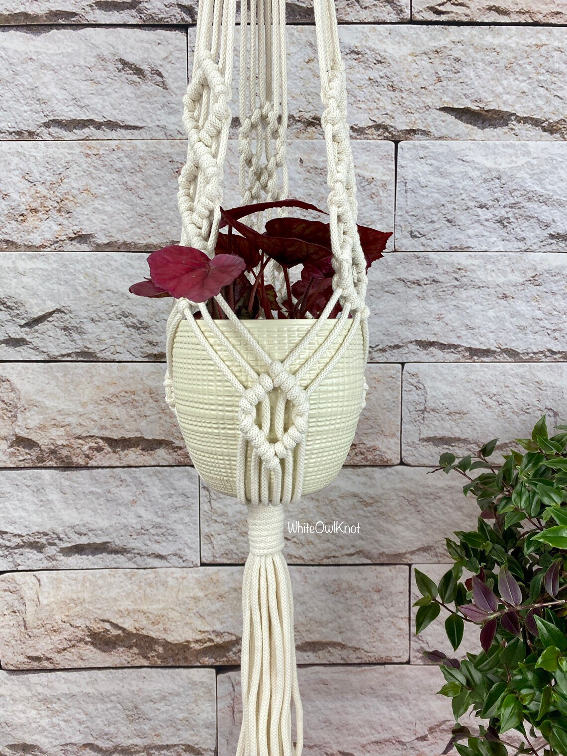 DIY Macrame Plant Hanger PDF Pattern Tutorial Instructions | Etsy