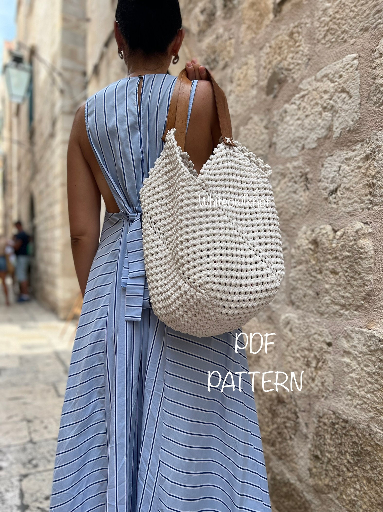 Macrame Bag PDF Pattern DIY Macrame Boho Purse Handbag - Etsy México