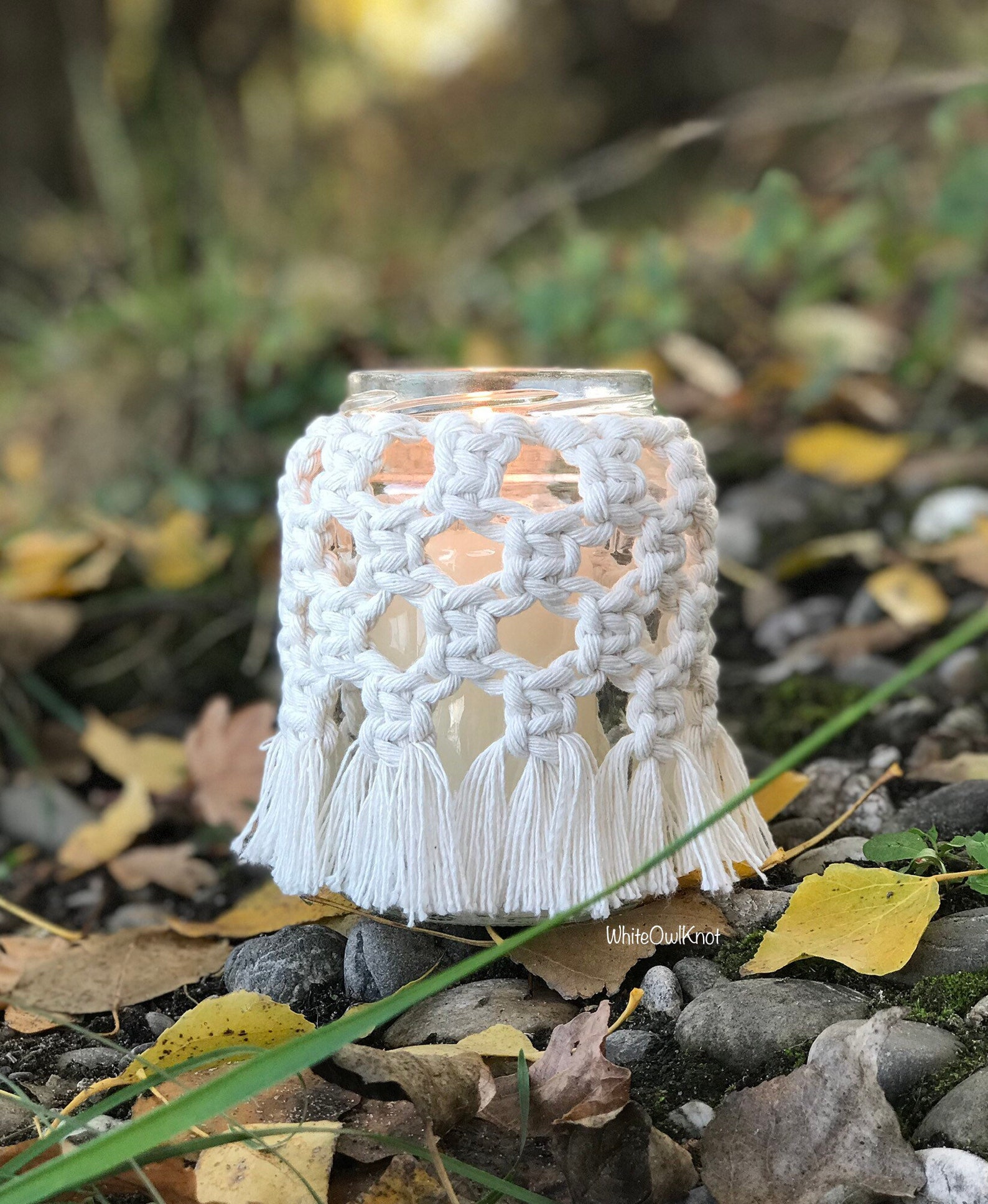 Macrame Jar Cover PDF Pattern Macrame Tutorial Macrame - Etsy Australia