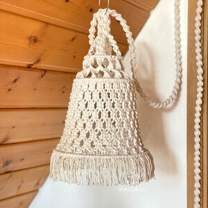 PDF Pattern Macrame Chandelier, Macrame Lampshade DIY Pattern, Macramé ...