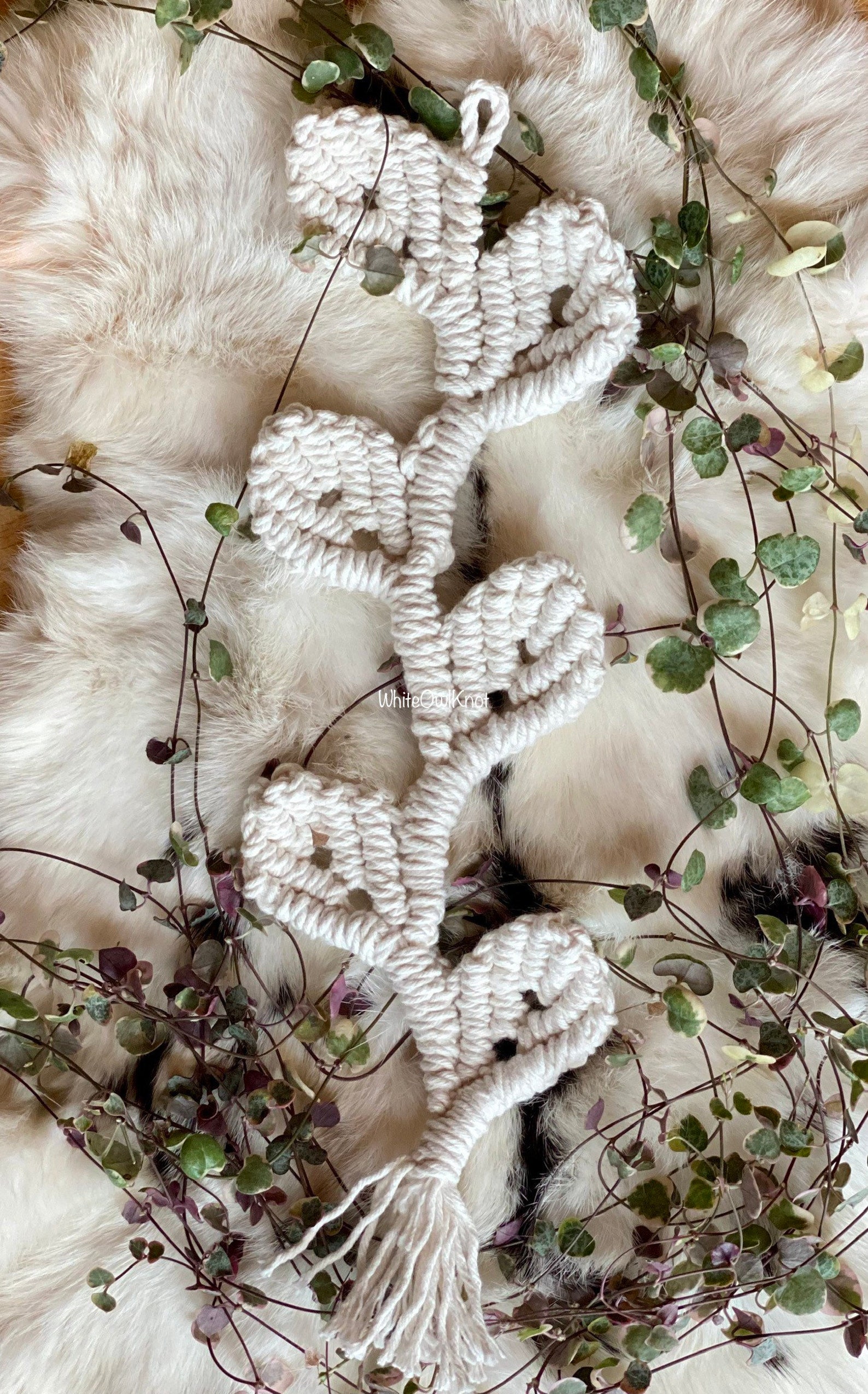 DIY Macrame Branch With Leaves Tutorial PDF Pattern Macramé | Etsy