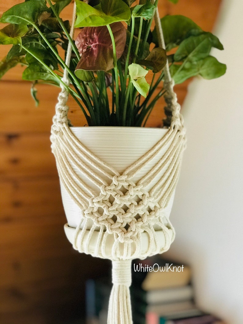 PDF Pattern Macrame Plant Hanger Rhombus Plant Hanger DIY | Etsy