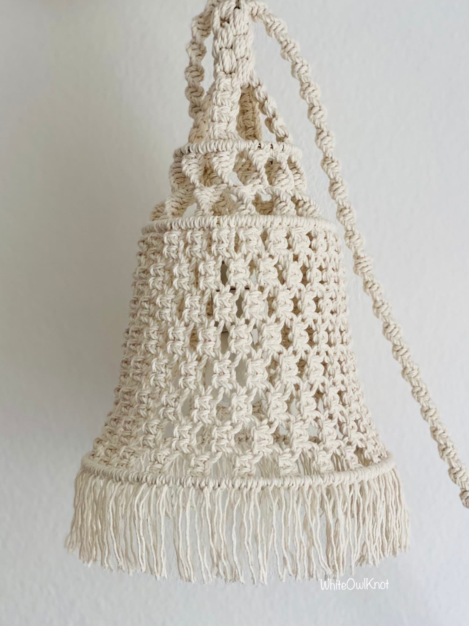 PDF Pattern Macrame Chandelier Macrame Lampshade DIY Pattern | Etsy